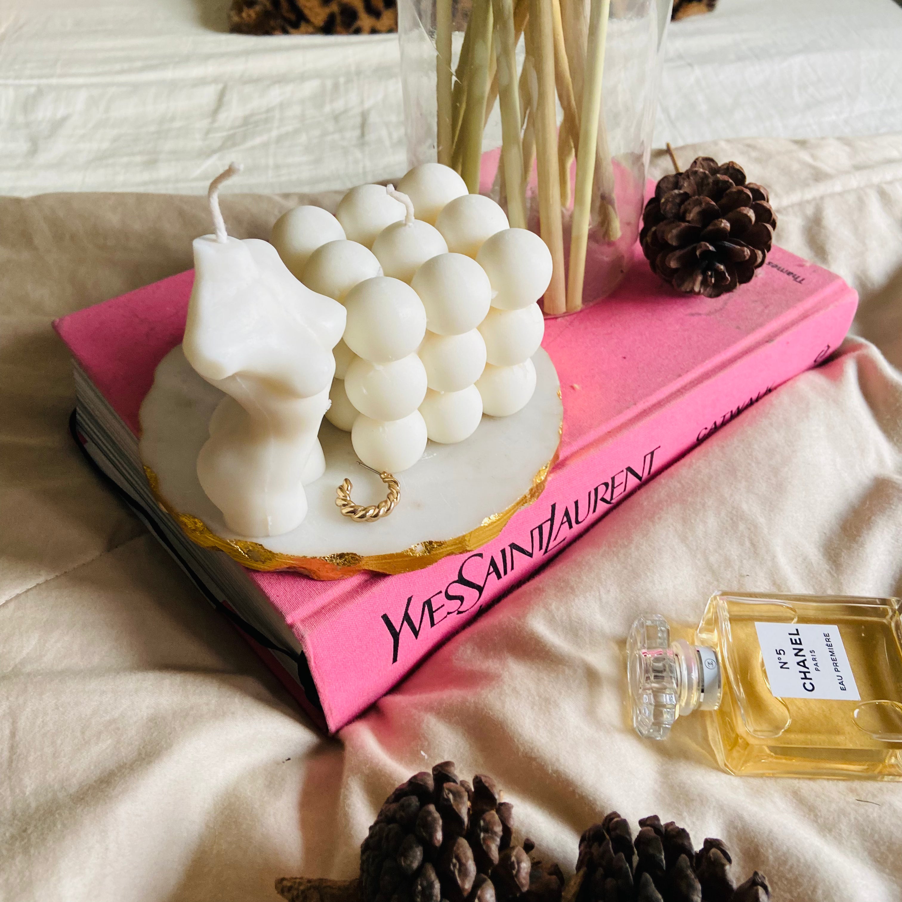 Bubble candle with Female torso set – Casarella