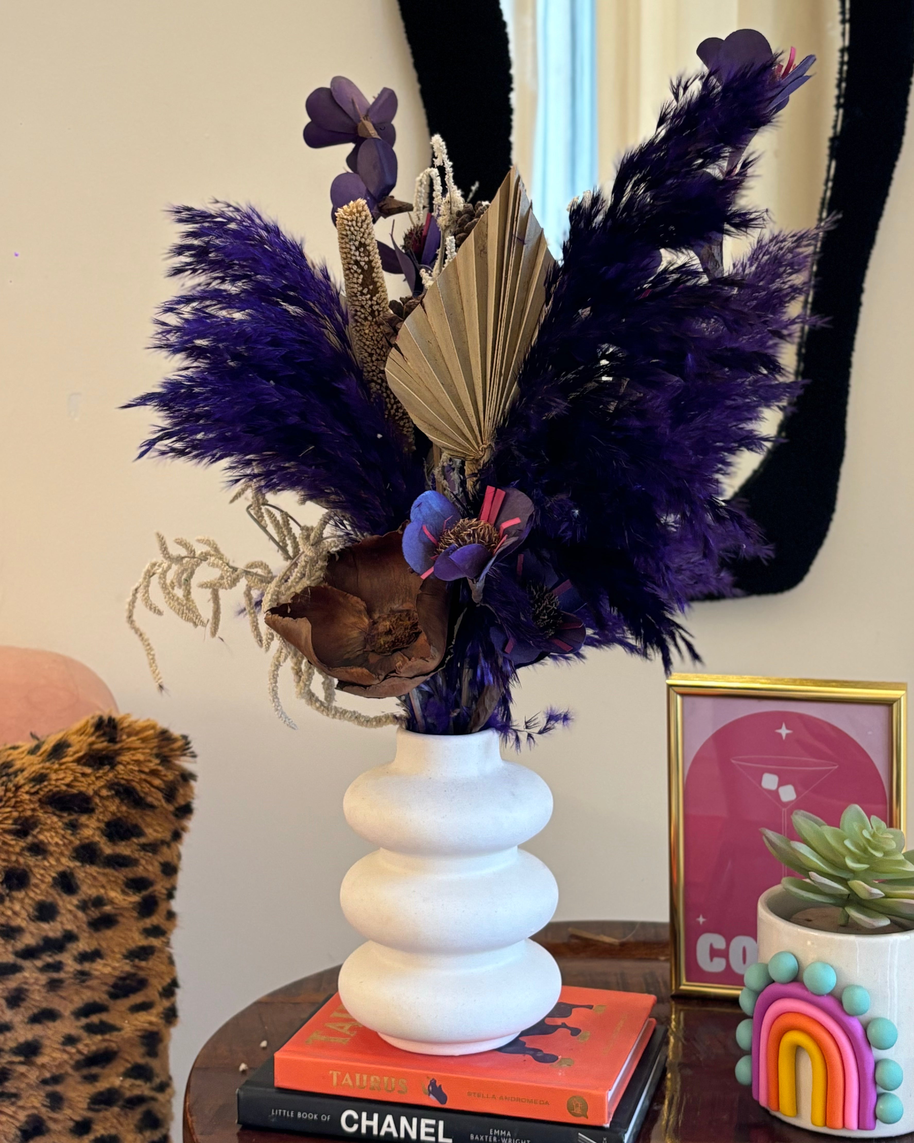 Servo dried flower set with vase – Casarella