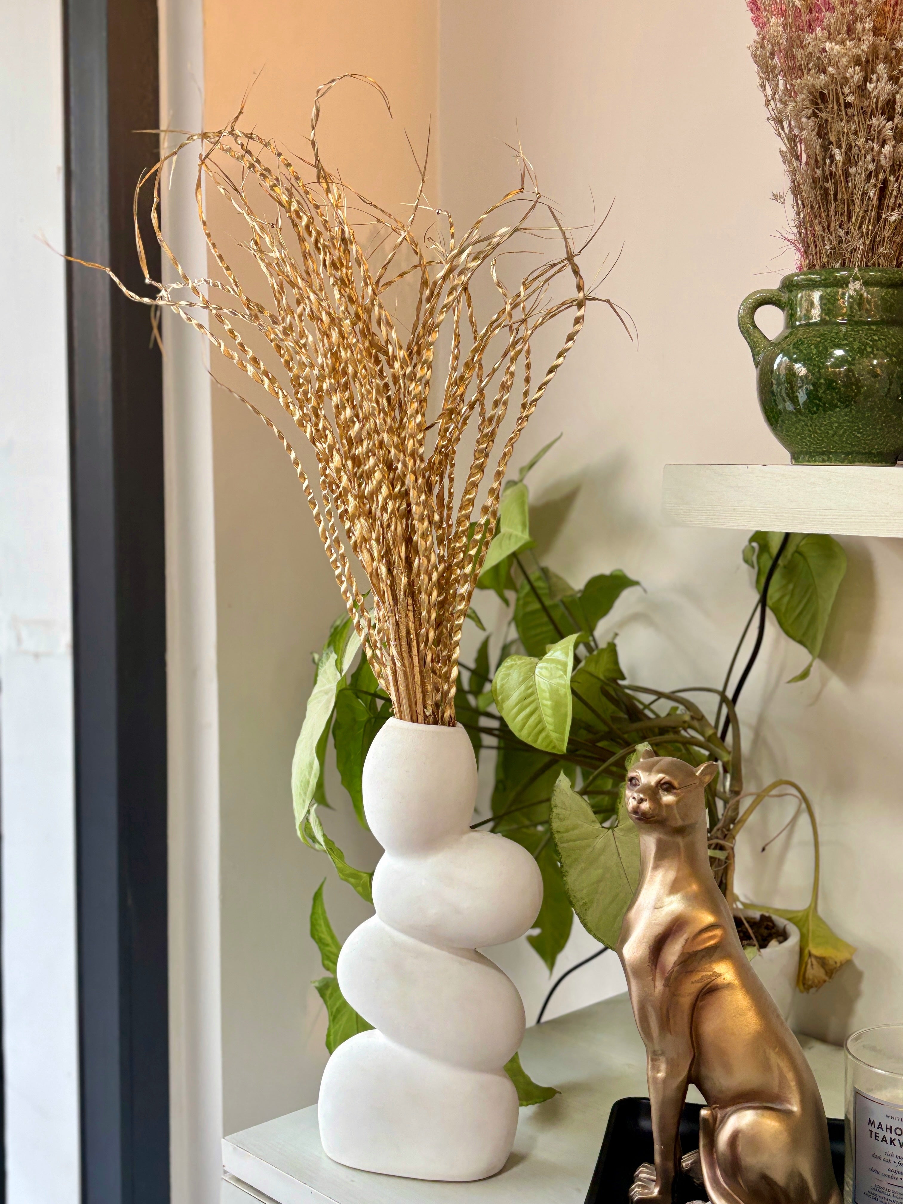 Gilly dried flower set with vase – Casarella