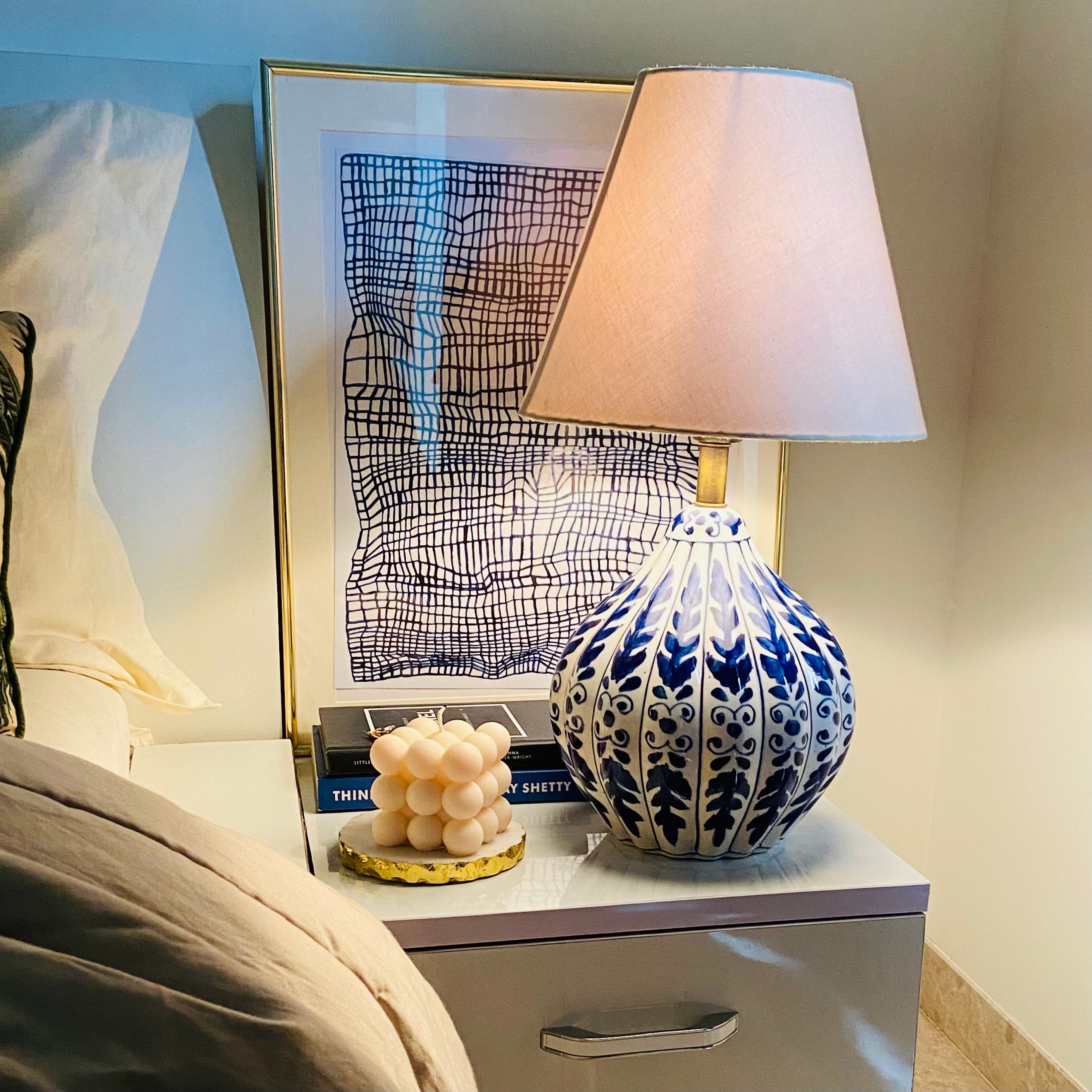Blue Arabella Table Lamp – Casarella